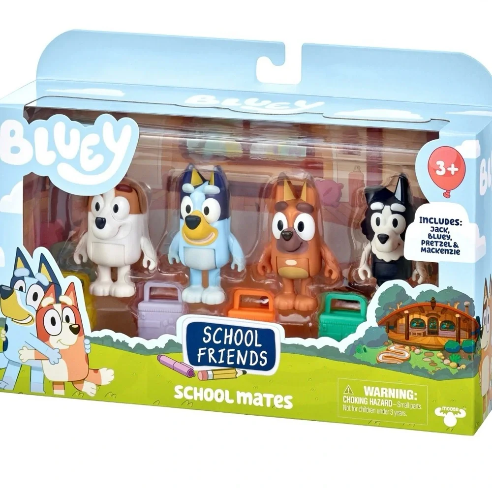 moose toys | Toys | Bluey School Friends School Mates Action 4 Pack ...